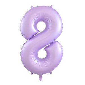 Alpen Decrotex 34 inch Matte Pastel Lilac Foil Numbers - 8