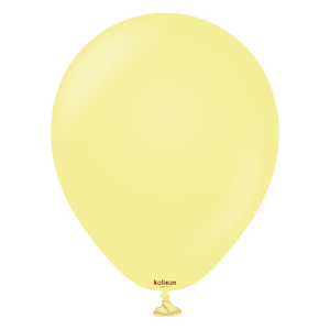Kalisan Macaron Yellow Latex Balloons